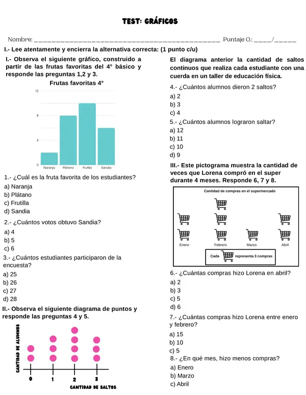 TEST MATEMÁTICA | profe.social