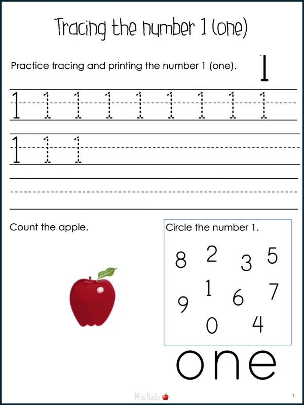 Math workbook: Kinder | profe.social