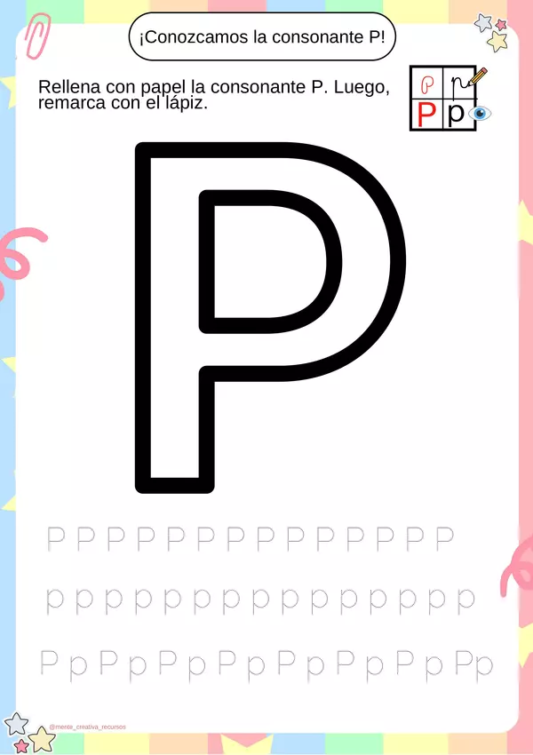 Fichas de la consonante P | profe.social