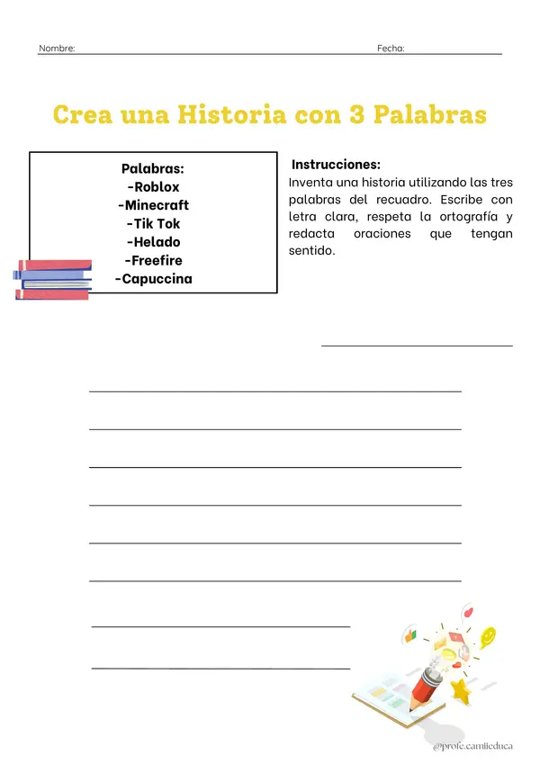 Cuadernillo escritura Creativa | profe.social