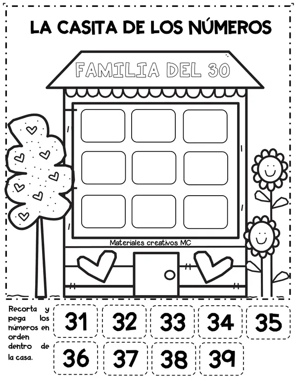 LA CASITA DE LOS NÚMEROS | profe.social