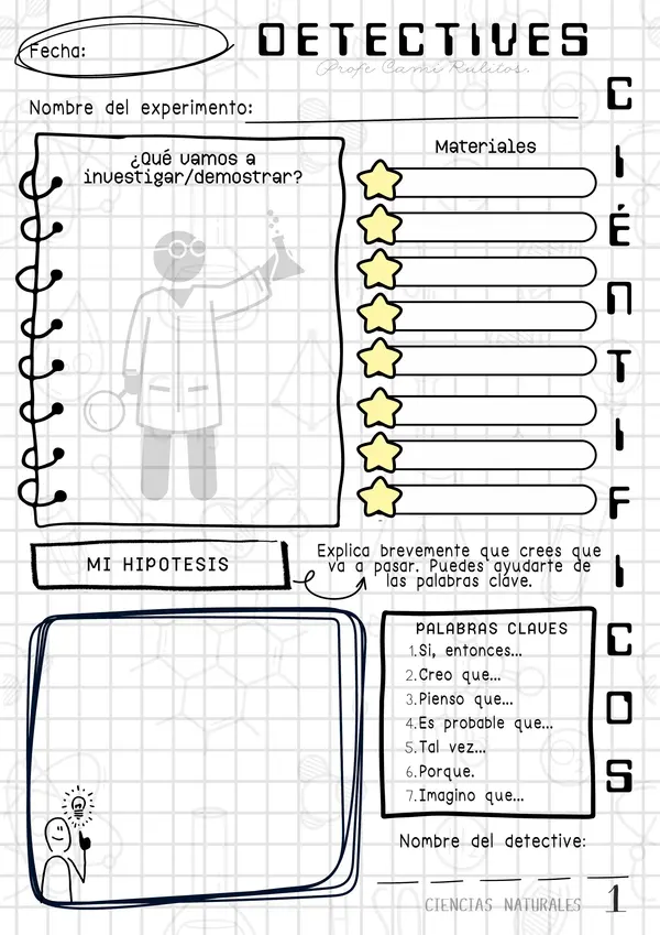 📓 Bitácora de Experimentos – Ciencias Naturales | profe.social