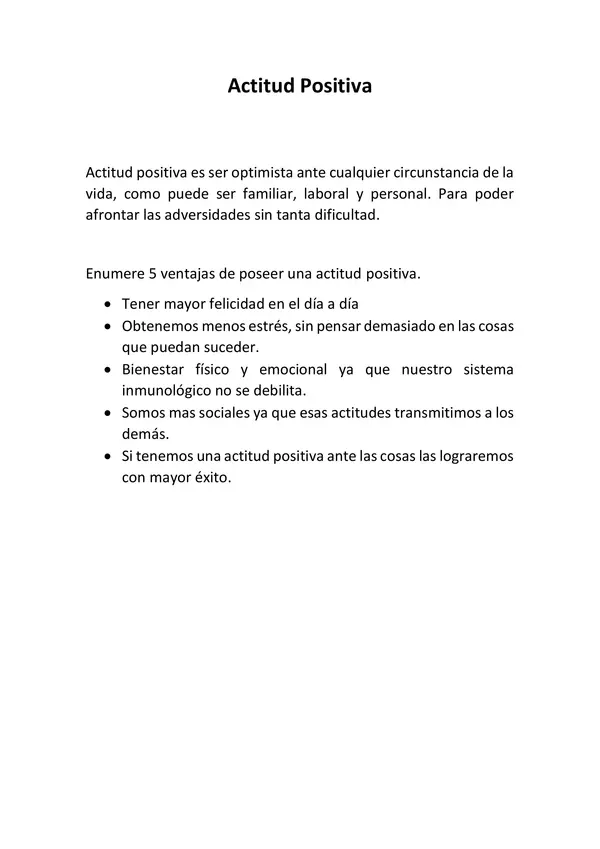 Actitud positiva | profe.social