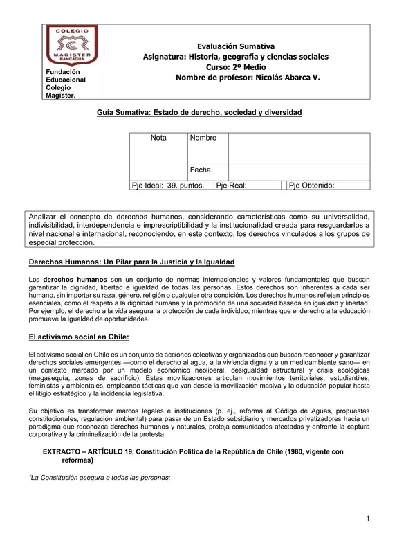 Derechos Humanos-activismo | profe.social