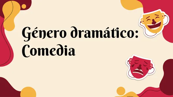 Género dramático: Comedia | profe.social