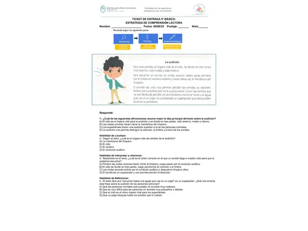 Evaluación Comprensión Lectora Textos Informativos, Plan Lector "Mitos ...