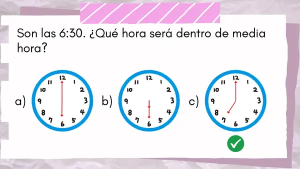 HORA EXACTA Y HORA Y MEDIA | profe.social