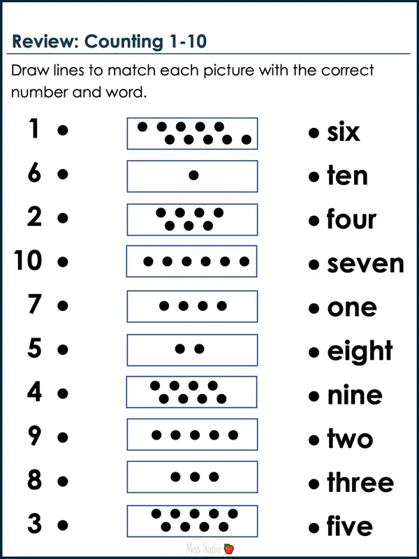 Math booklet: Numbers and counting to 100 | profe.social