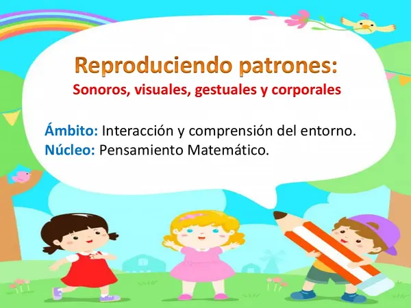 Patrones sonoros, visuales y corporales | profe.social