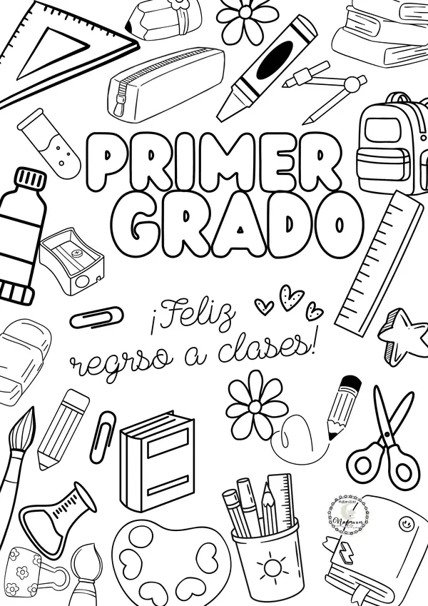 Imágenes para colorear de regreso a clases | profe.social