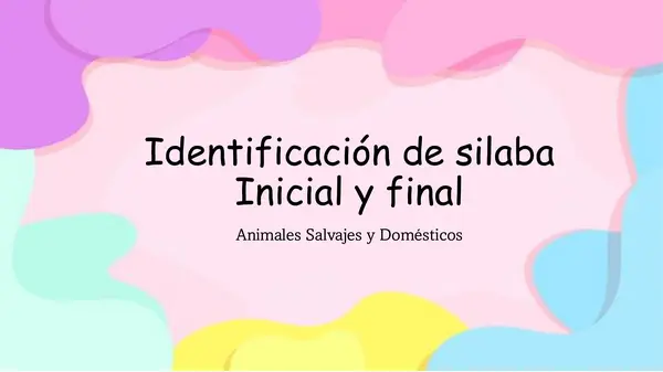 SONIDO INICIAL Y FINAL VOCALICOS | profe.social