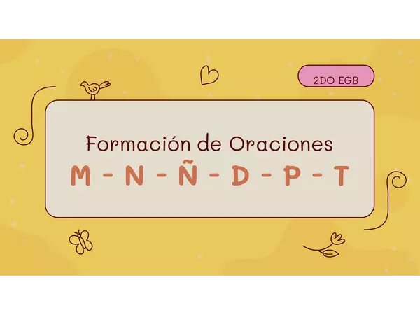 Tarea: Formando oraciones simples | profe.social