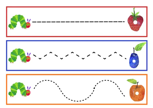 Trace the line: The very hungry caterpillar | profe.social