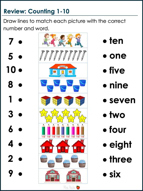 Math booklet: Numbers and counting to 100 | profe.social