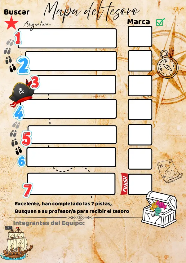 Búsqueda del tesoro para adaptar a cualquier clase | profe.social