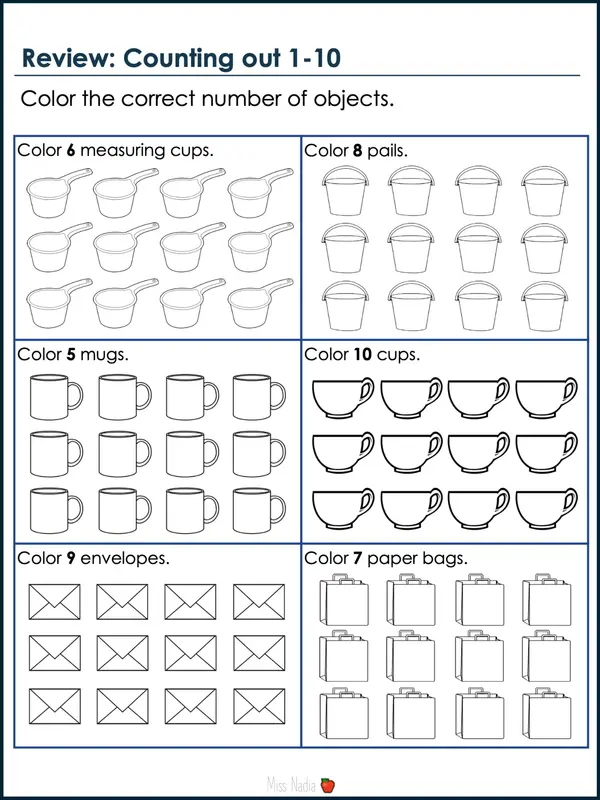 Math booklet: Numbers and counting to 100 | profe.social