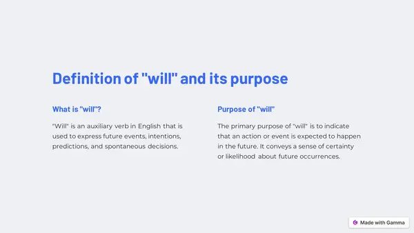 Introdicción al Uso del "WILL" en inglés | profe.social