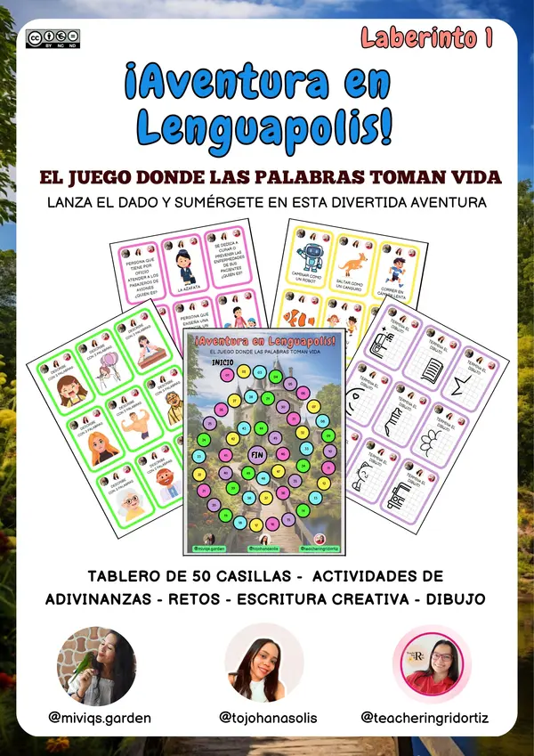 Juego de Mesa: Lenguapolis (Lanza el dado y avanza) | profe.social