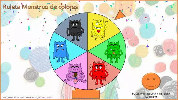 RULETA DEL MONSTRUO DE COLORES | profe.social