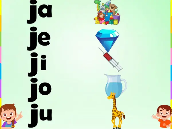 Juego consonante letra J | profe.social