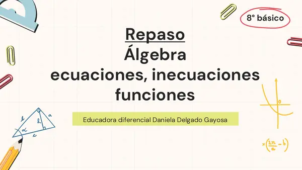 Unidad "álgebra y funciones" | profe.social