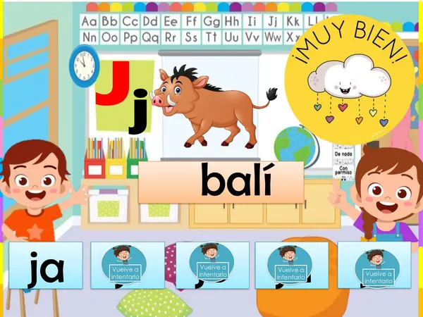 Juego consonante letra J | profe.social