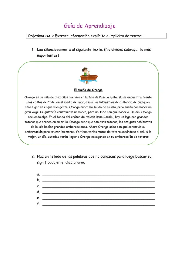 Comprension lectora | profe.social