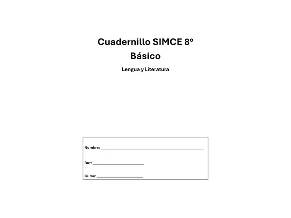 Hoja de respuestas SIMCE | profe.social
