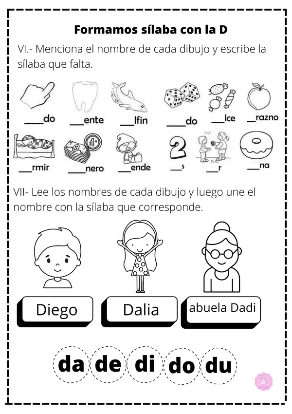 Guía consonante D | profe.social
