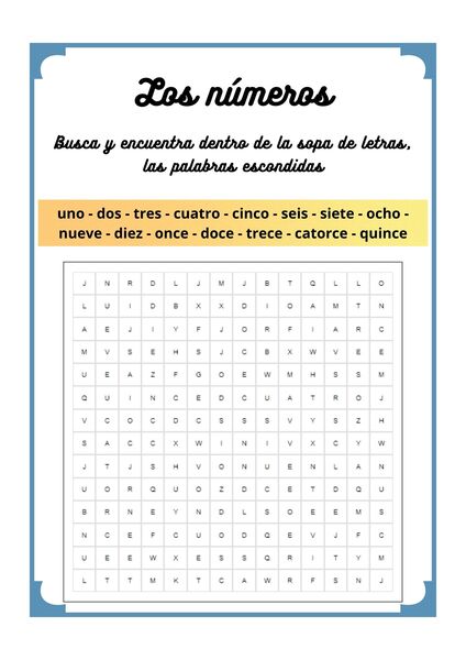 Subí un nuevo cuadernillo o guía sobre Los números - En español | profe ...