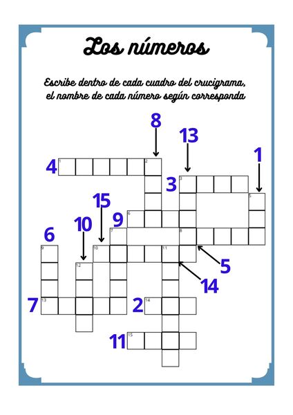 Subí un nuevo cuadernillo o guía sobre Los números - En español | profe ...