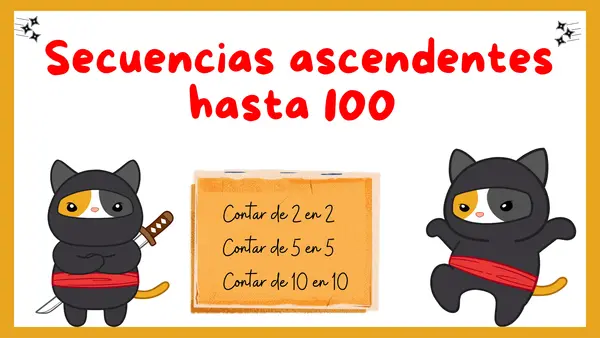 Secuencias hasta 100 (contar de 2 en 2, 5 en 5 y 10 en 10) | profe.social