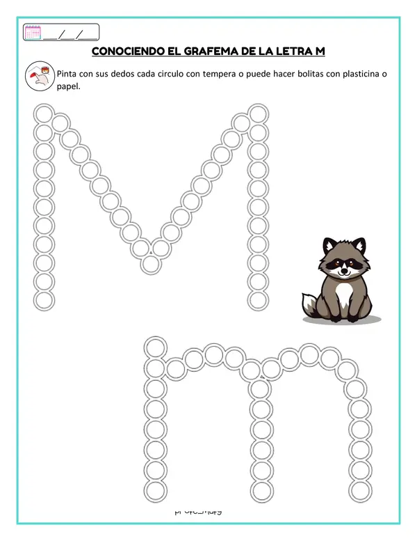 Cuadernillo letra M | profe.social