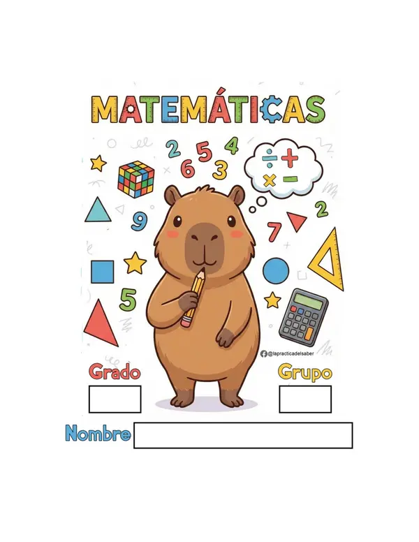 Portadas para Cuadernos con motivo de Capibaras | profe.social