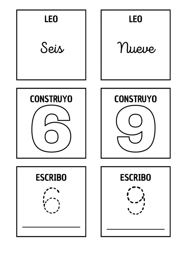 Diferenciar 6 y 9 | profe.social