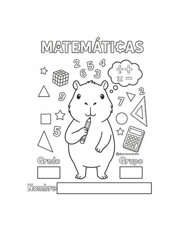 Portadas para Cuadernos con motivo de Capibaras | profe.social