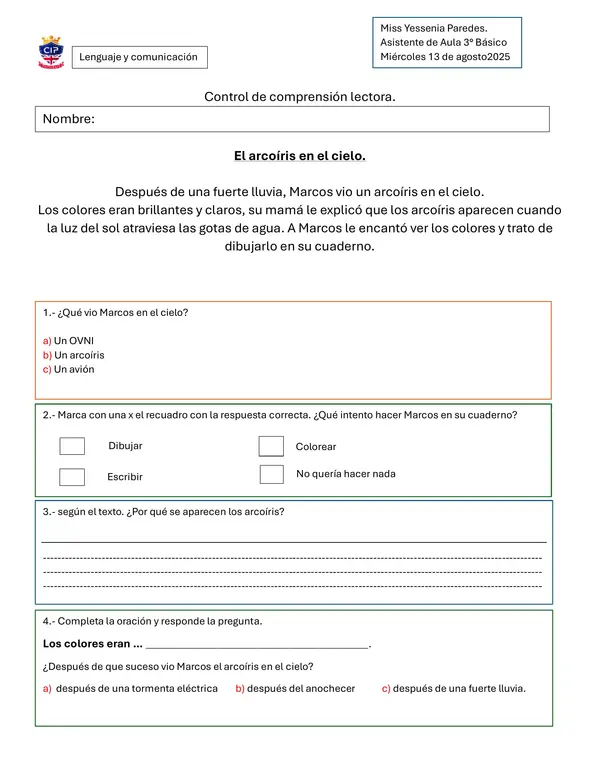 comprensión lectora | profe.social