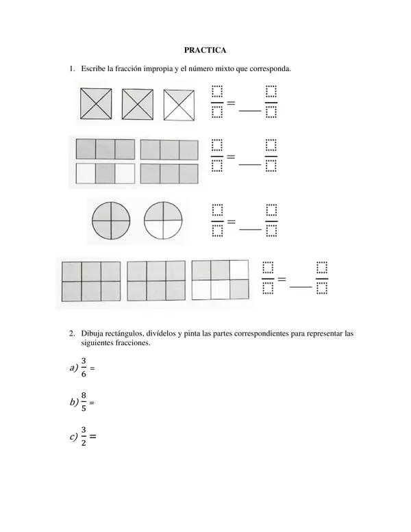 Trabajar con fracciones y números mixtos | profe.social