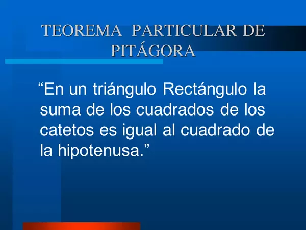 PRESENTACION "PITAGORAS", OCTAVO BASICO, MATEMATICAS | profe.social