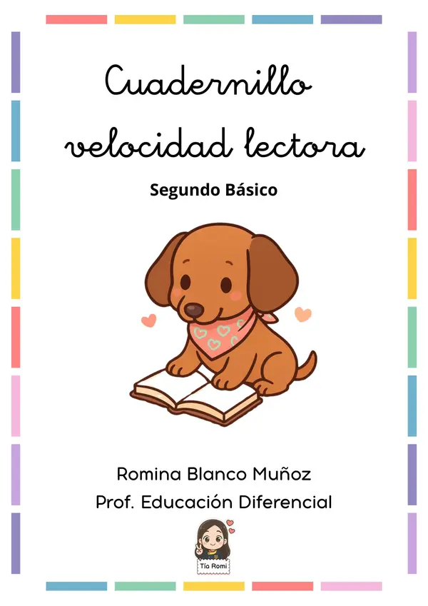 Cuadernillo Velocidad Lectora 2 Básico Profe Social
