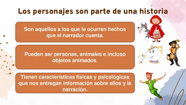 descripción de personajes 3º y 4º básico | profe.social