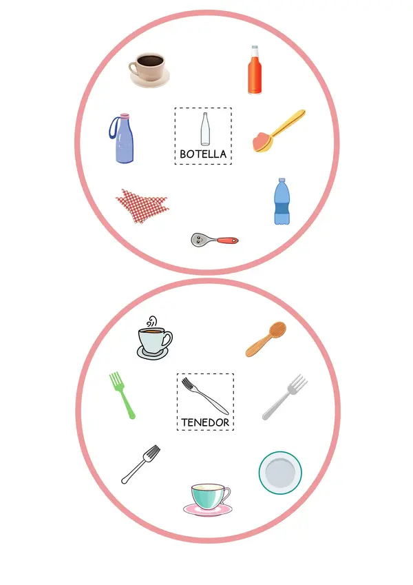 recursos TEA, discriminacion visual, plantillas | profe.social