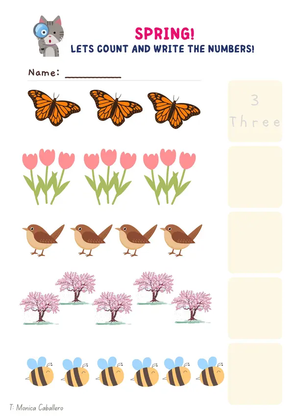 La Primavera (actividad en INGLES) | profe.social