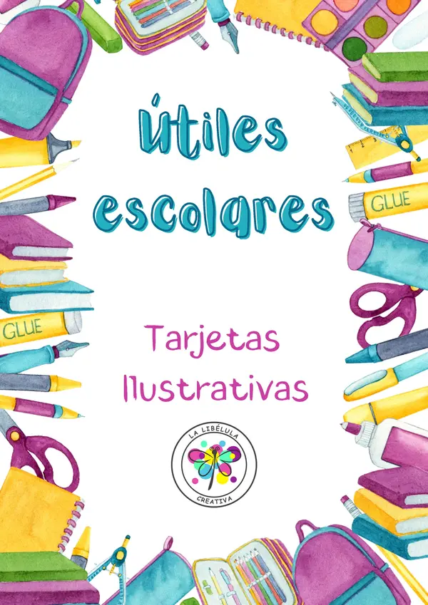 Tarjetas Ilustrativas Utiles Escolares Regreso a clases NO PREP | profe ...