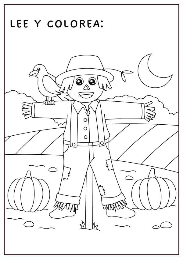 actividad Lee y colorea temática Halloween | profe.social