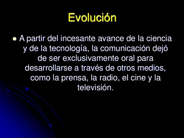 Evolución de los medios de comunicación | profe.social