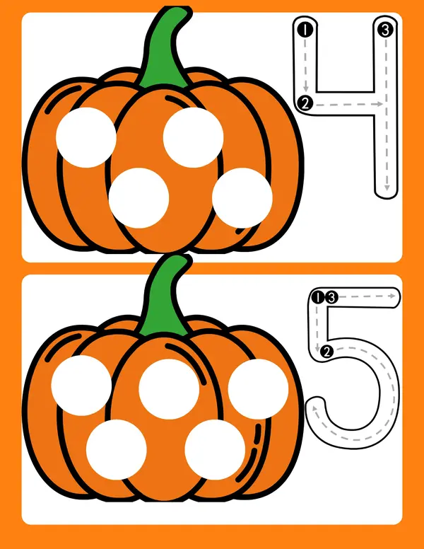Tarjetas de conteo de Halloween | profe.social