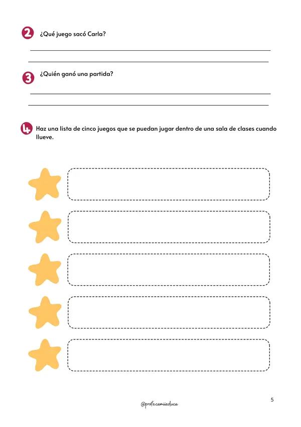 Cuadernillo fluidez lectora y comprensión | profe.social