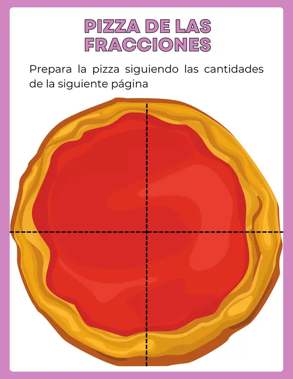 Pizza de las fracciones | profe.social