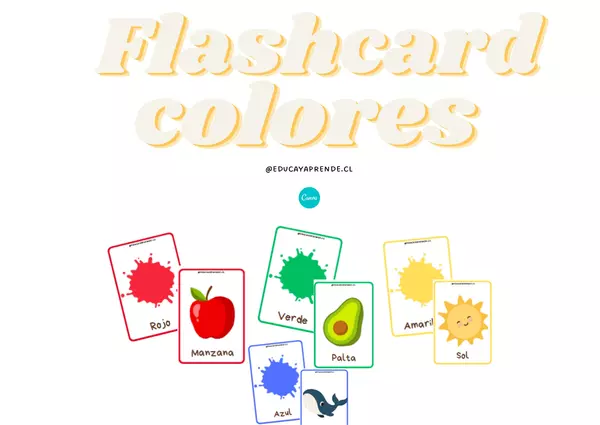 Flashcard colores | profe.social